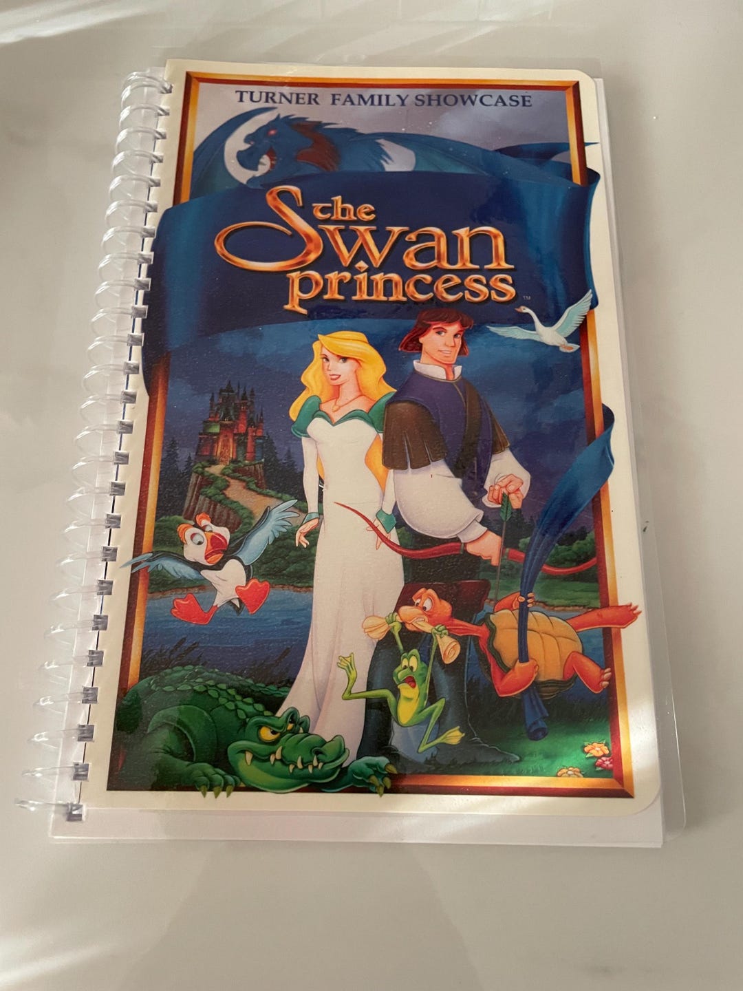 Animated the Swan Princess Movie VHS Upcycled Spiral Bound Notebook ...