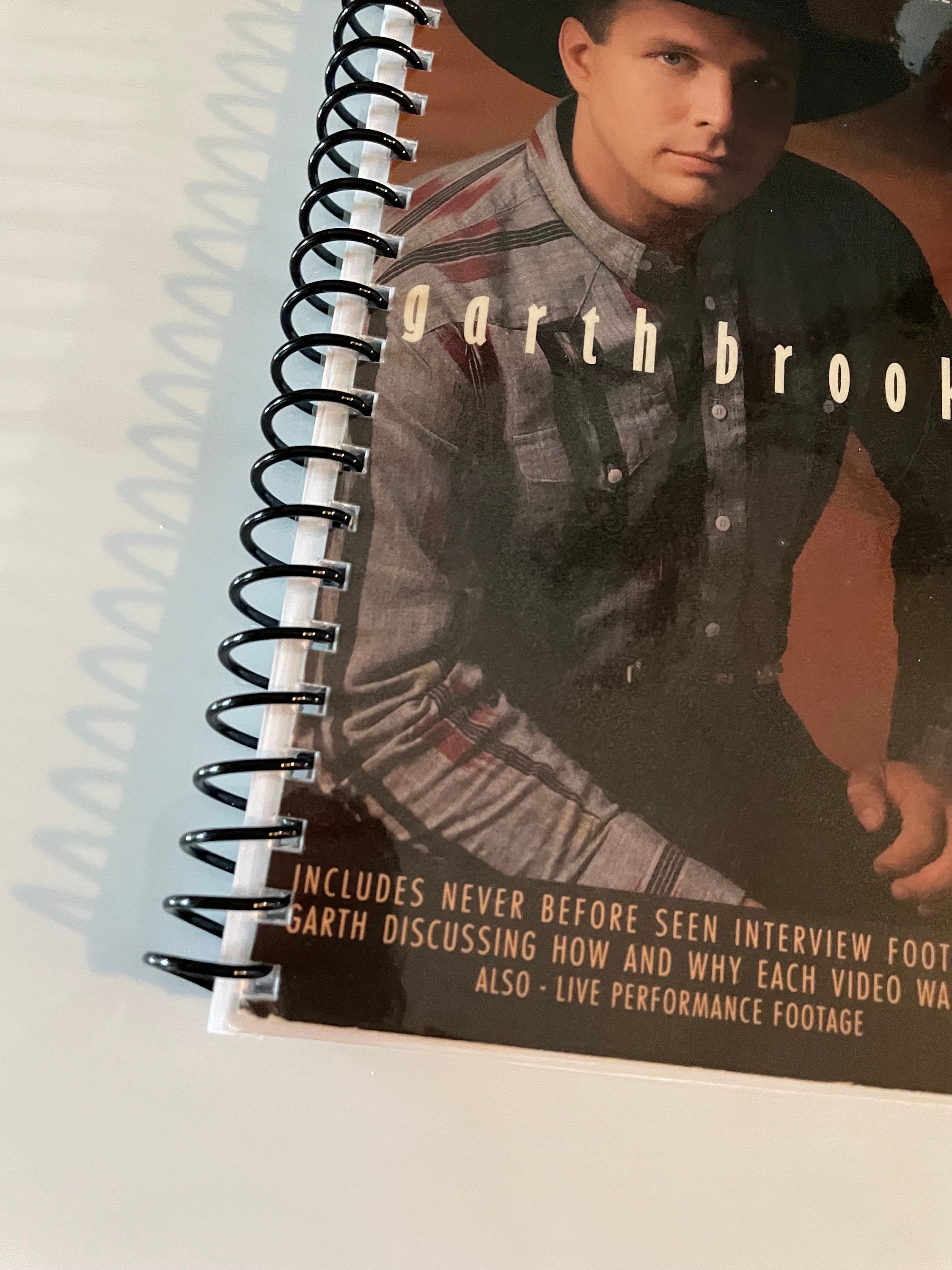 Garth Brooks Music Videos CMT VHS Upcycled Spiral Bound Notebook ...