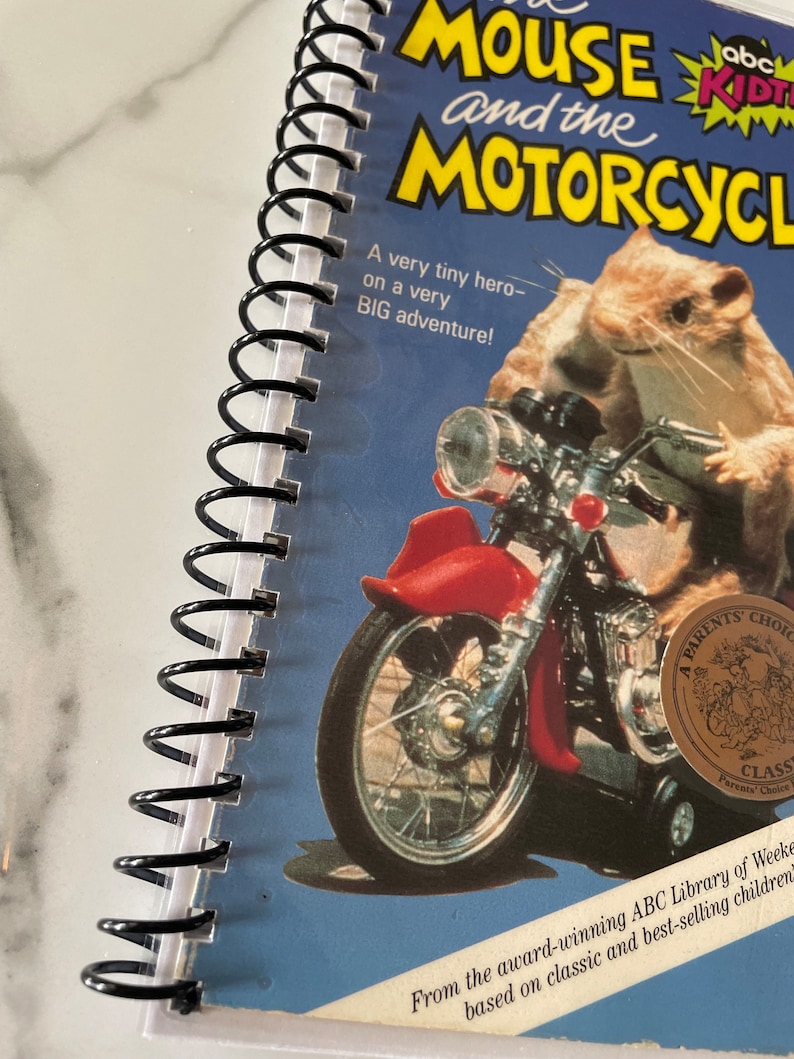 The Mouse and the Motorcycle ABC Kid Tome TV Show VHS Upcycled Spiral ...