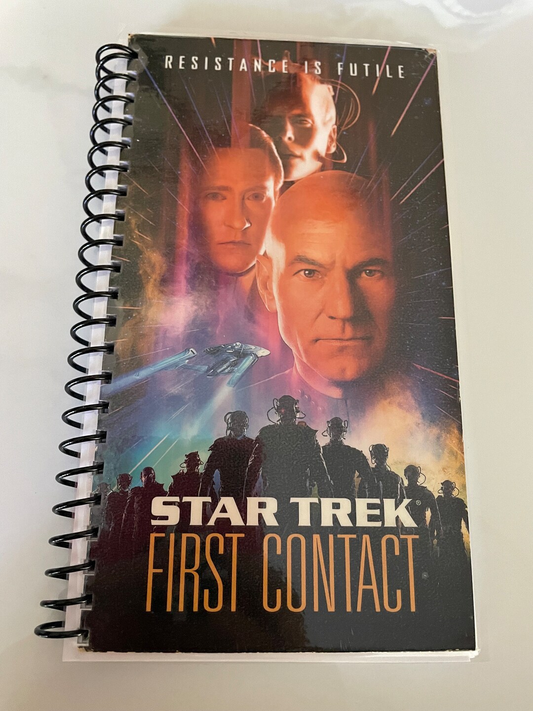 Star Trek First Contact 90s VHS Upcycled Spiral Bound Notebook Vintage ...