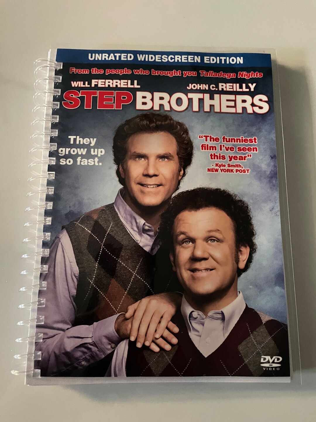Step Brothers Movie DVD Upcycled Spiral Bound Notebook Vintage Will ...