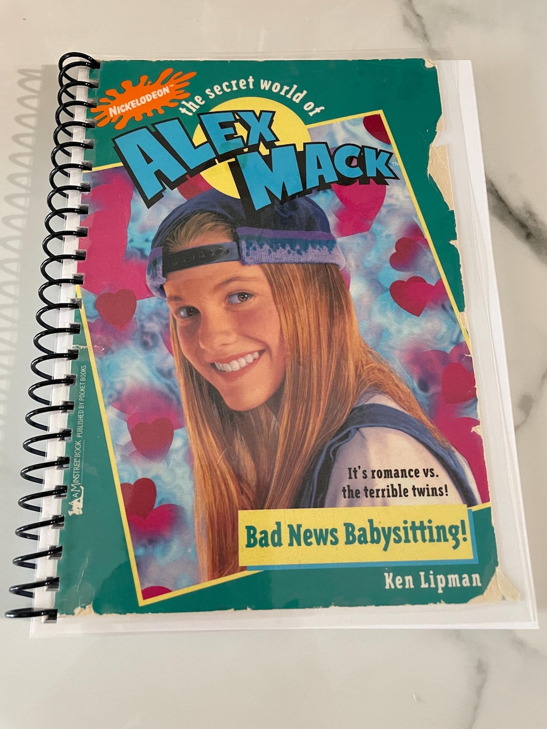 Nickelodeon the Secret World of Alex Mack Book Upcycled Recycled Spiral ...