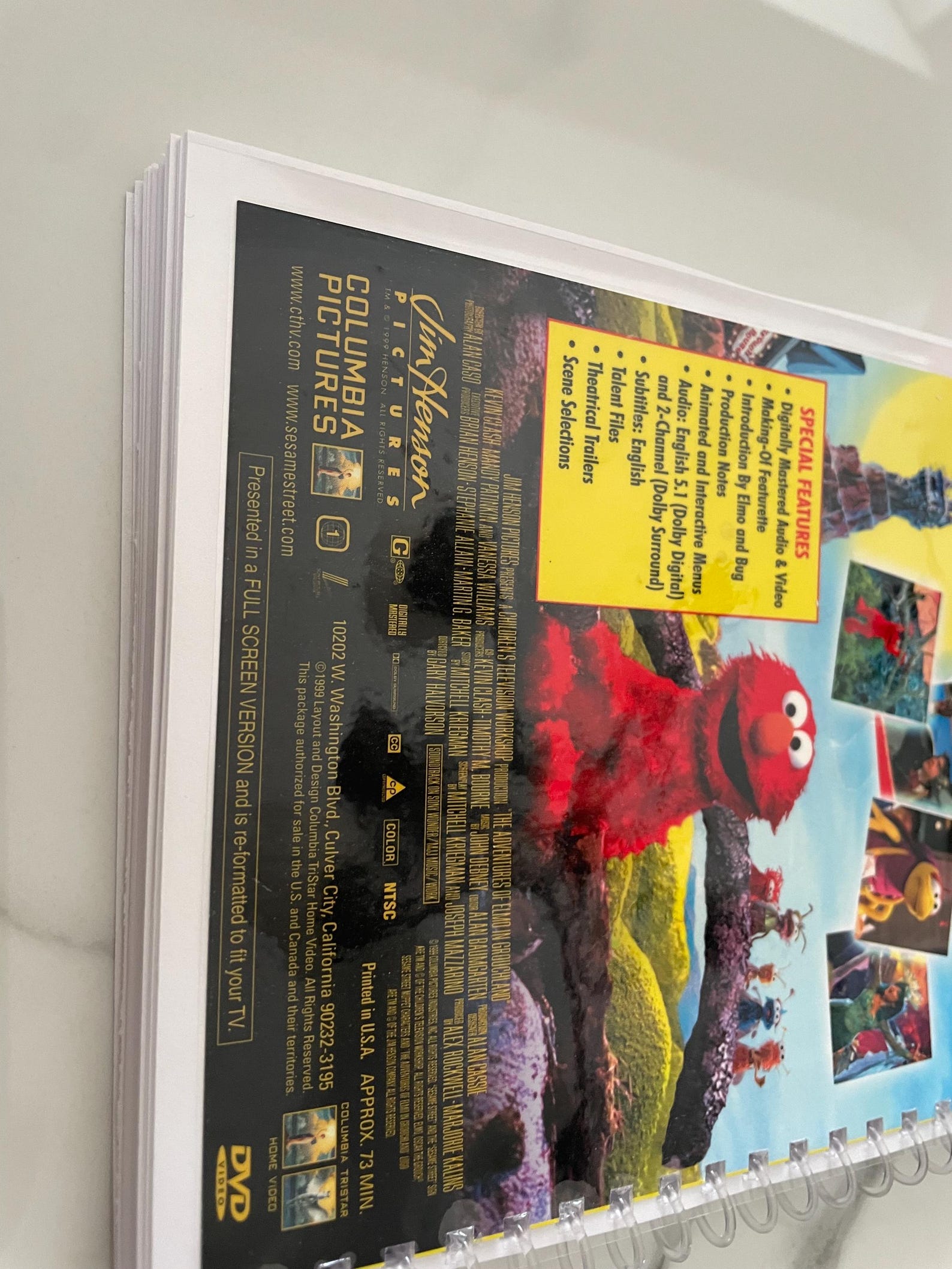 Sesame Street the Adventures of Elmo in Grouchland Movie DVD Upcycled ...