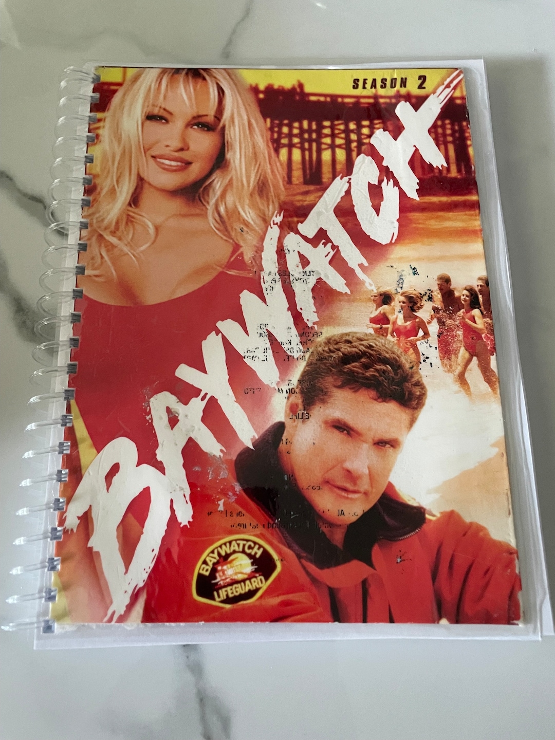 Baywatch Season 2 DVD Upcycled Spiral Bound Notebook Journal Vintage TV ...