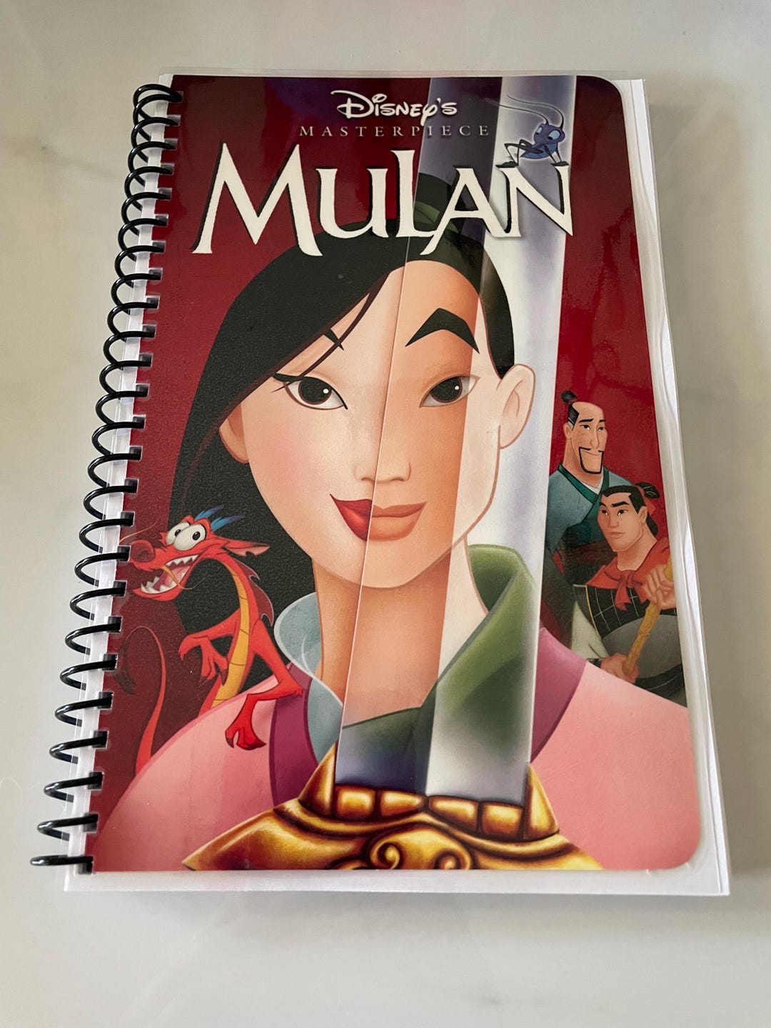 Disneys Mulan Animated 90s VHS Upcycled Spiral Bound Notebook Vintage ...