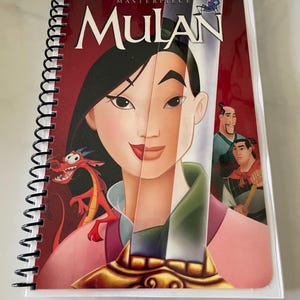 Disneys Mulan Animated 90s VHS Upcycled Spiral Bound Notebook Vintage ...
