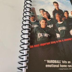 Hardball Movie VHS Upcycled Spiral Bound Notebook Journal Vintage 2001 ...