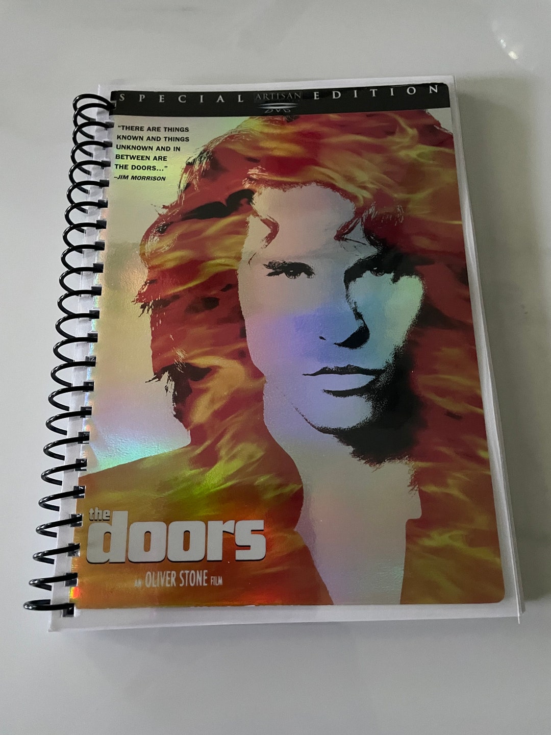 The Doors Movie DVD Upcycled Spiral Bound Notebook Journal Vintage 90s ...