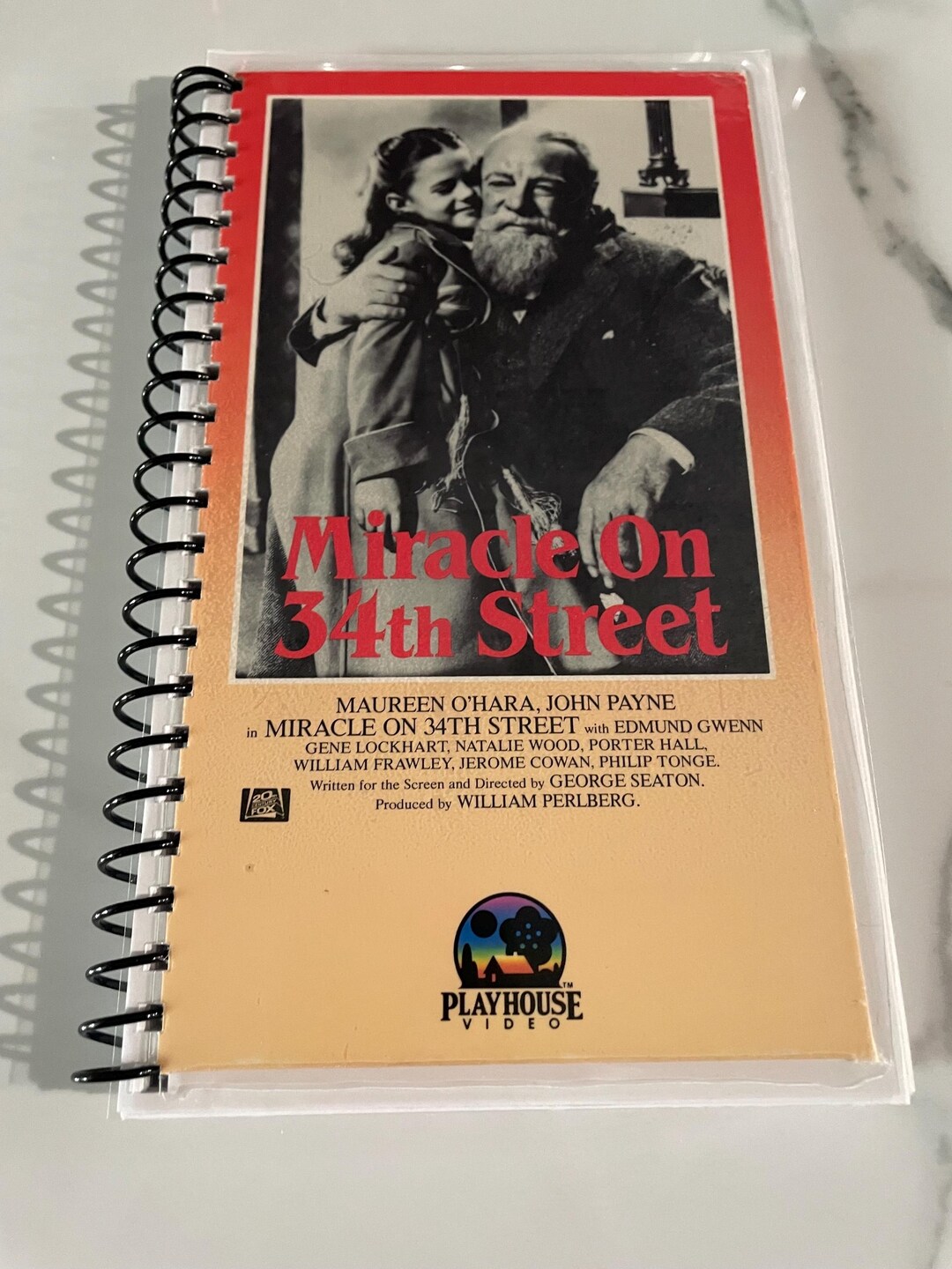 Miracle on 34th Street Movie VHS Upcycled Spiral Bound Notebook Journal ...