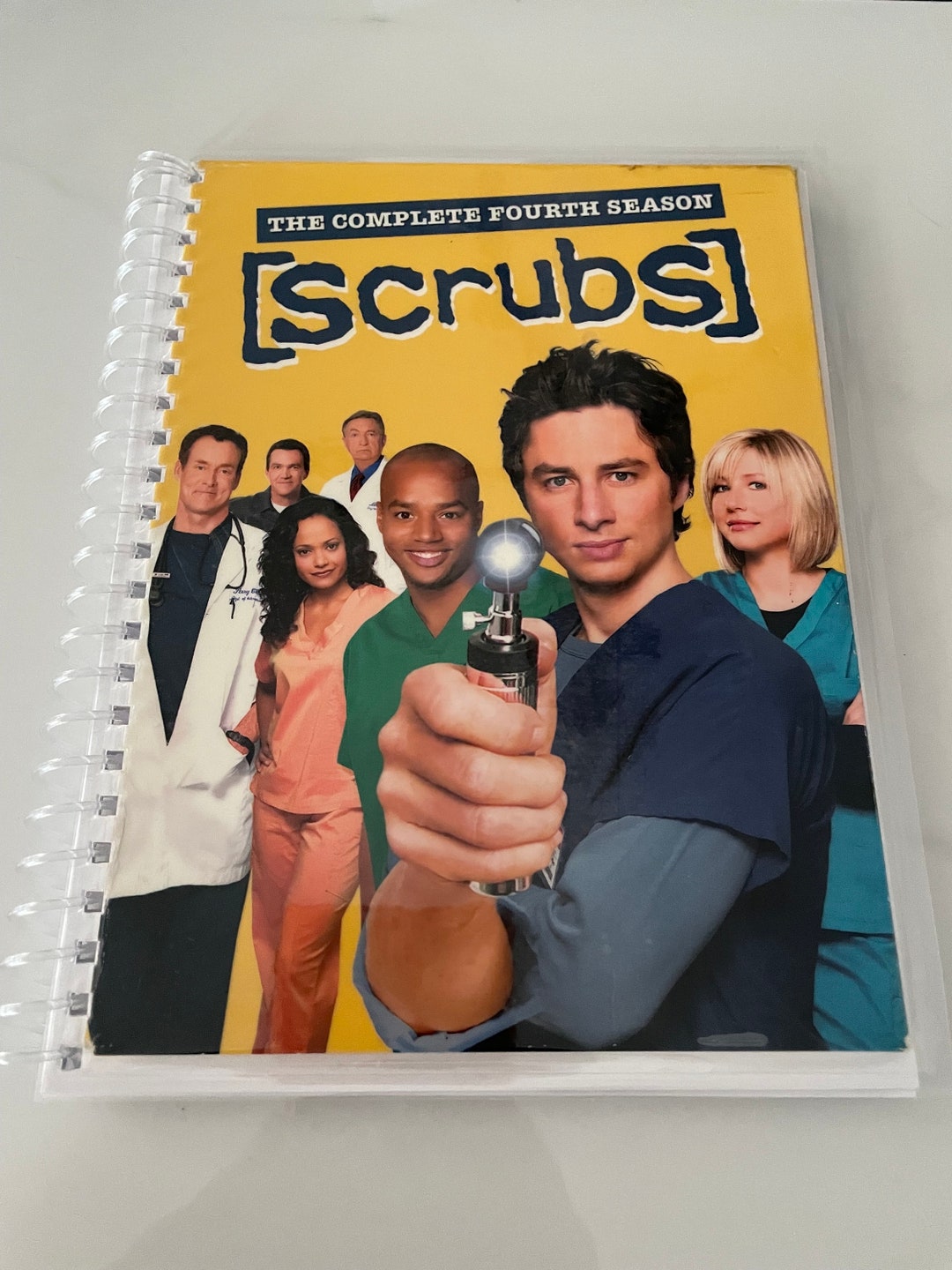 Scrubs Season 4 DVD Upcycled Spiral Bound Notebook Vintage TV Show JD ...