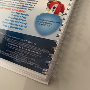 Nickelodeon Paw Patrol DVD Upcycled Spiral Bound Notebook Vintage ...