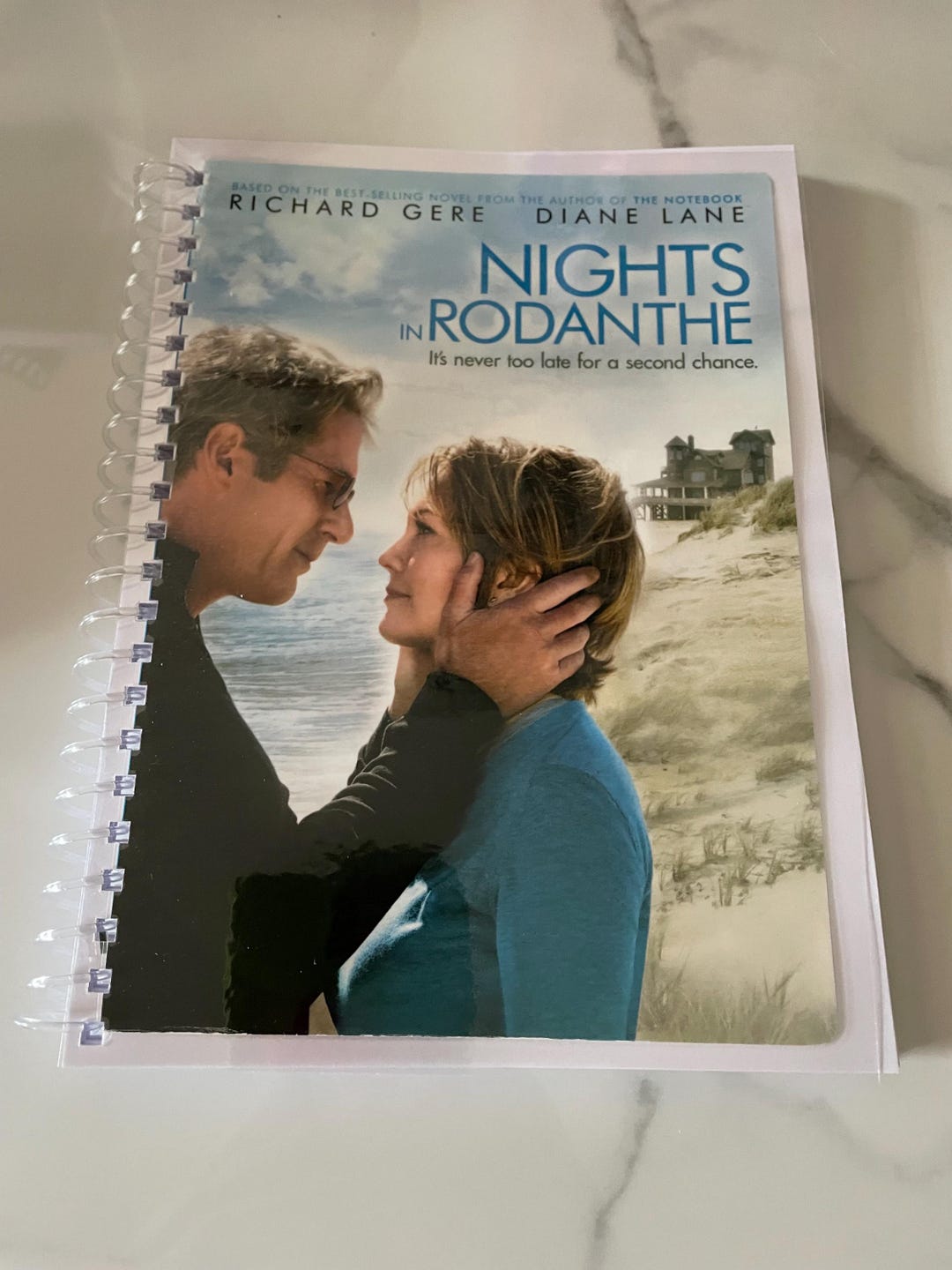Nights in Rodanthe Movie Nicholas Sparks DVD Upcycled Spiral Bound ...