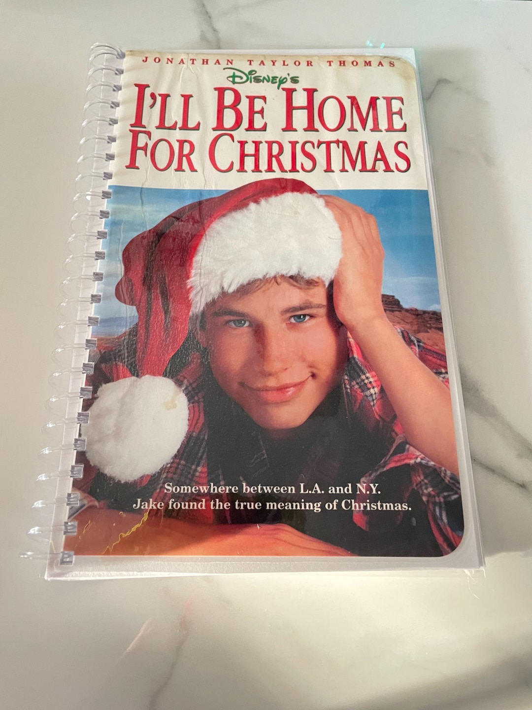 Disneys I’ll Be Home for Christmas Movie VHS Upcycled Spiral Bound ...