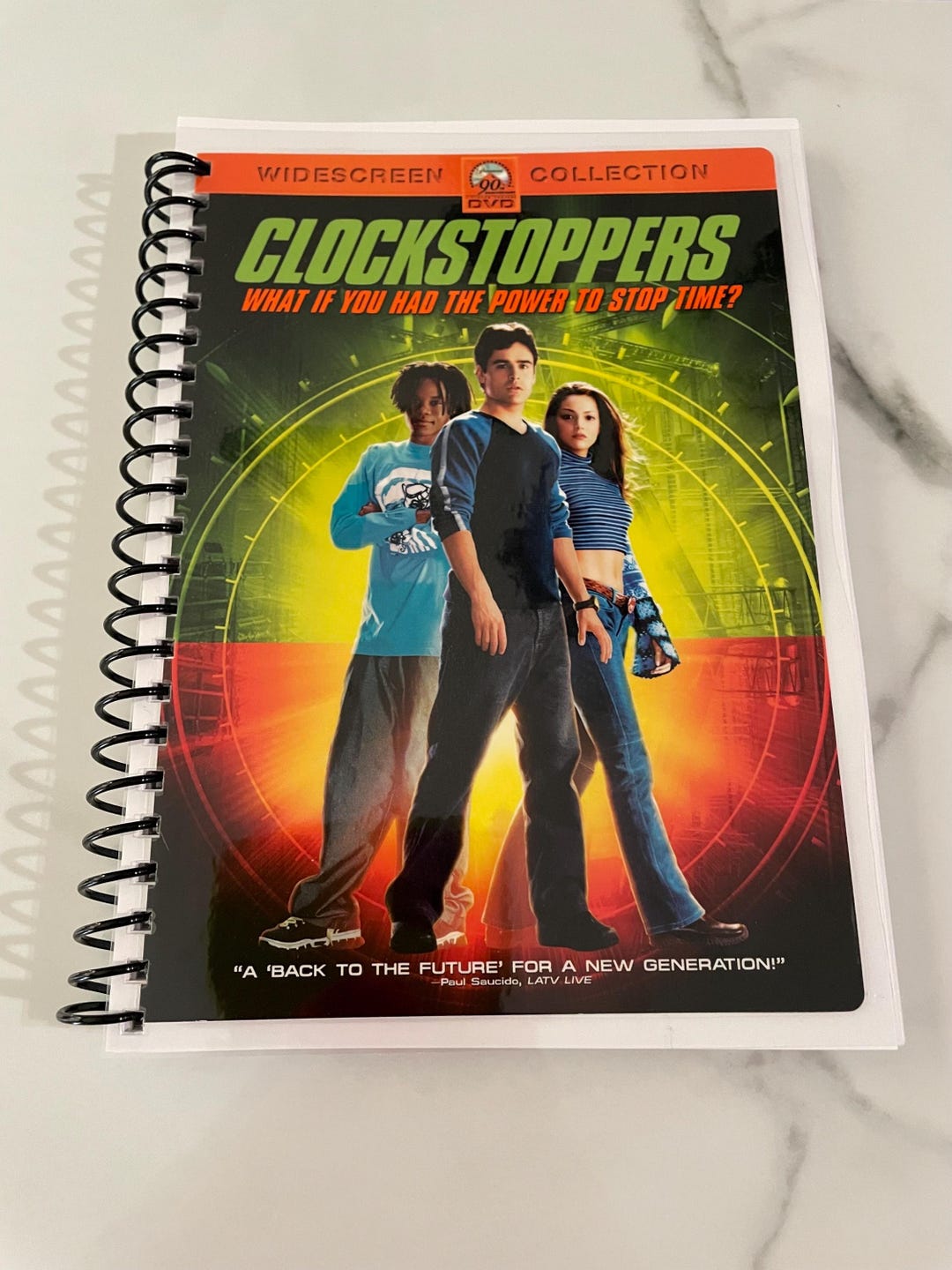Nickelodeon Clockstoppers Movie DVD Upcycled Spiral Bound Notebook ...