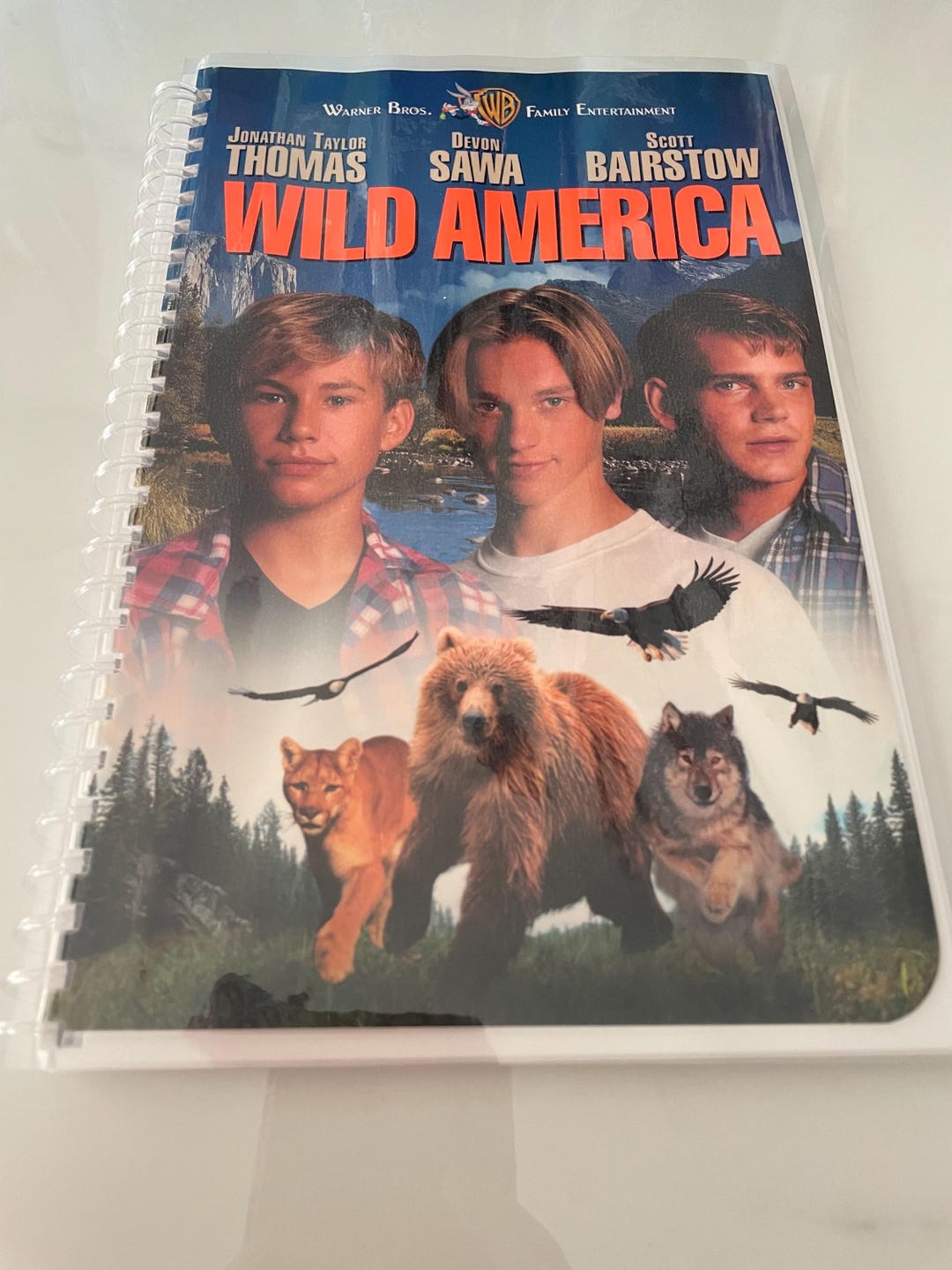 Wild America Movie Video VHS Upcycled Spiral Bound Notebook Journal ...