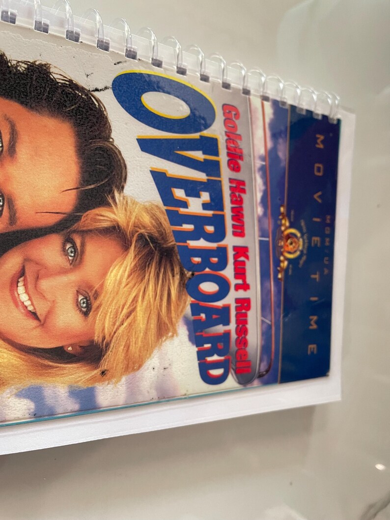 Overboard Movie 80s VHS Video Upcycled Spiral Bound Notebook Notepad ...