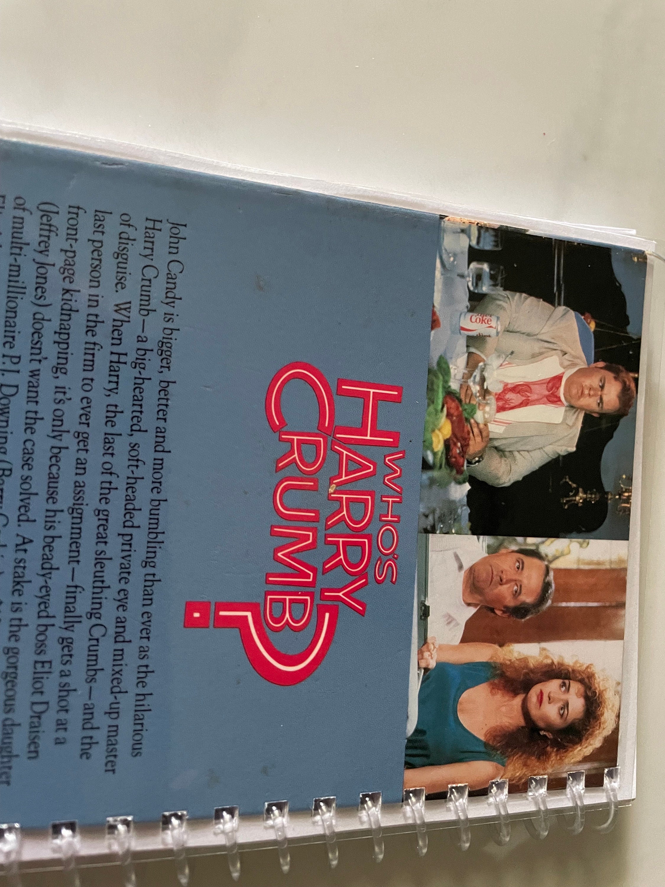 Who’s Harry Crumb? Movie VHS Upcycled Spiral Bound Notebook Journal ...
