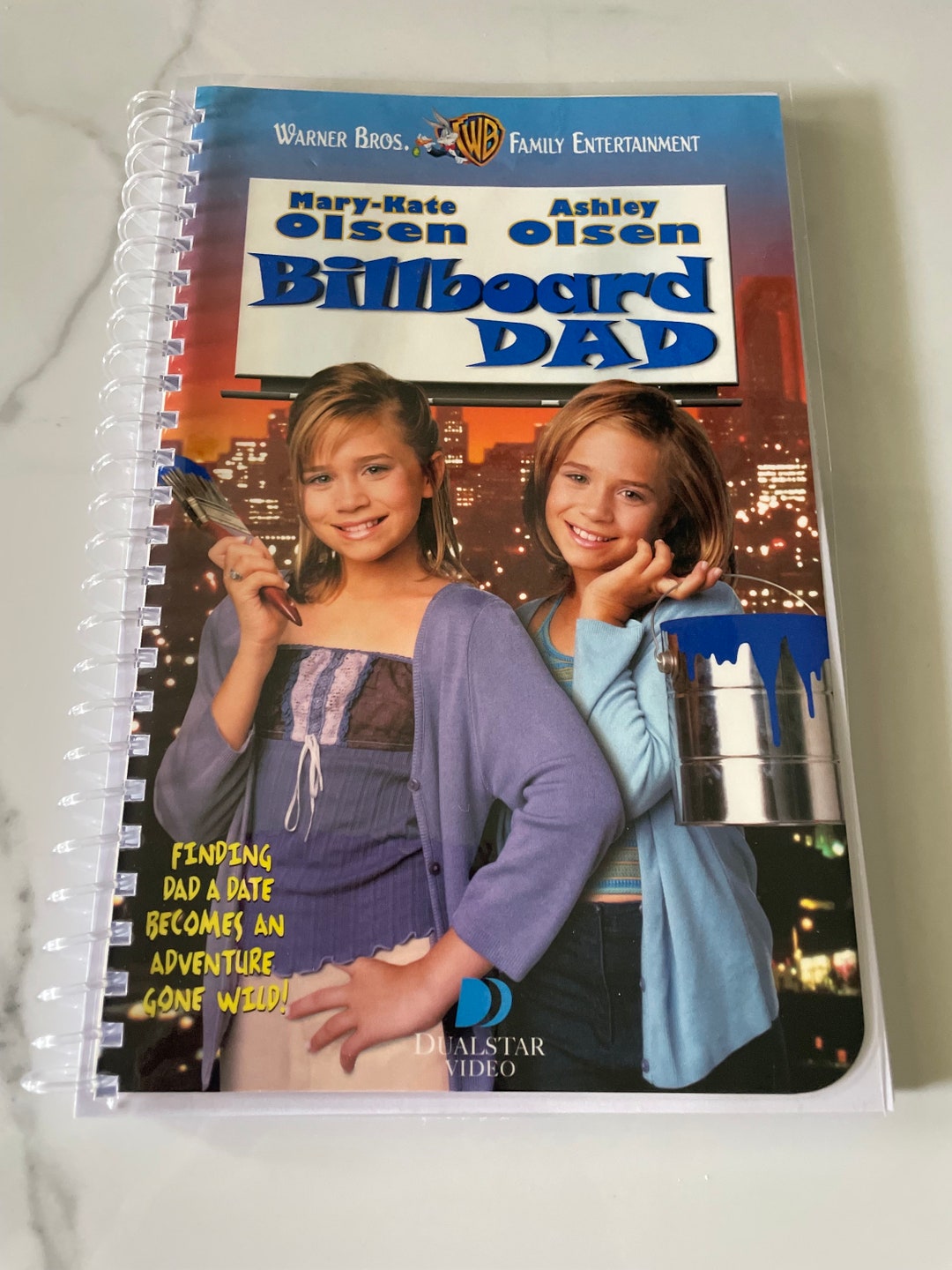 Billboard Dad Mary Kate and Ashley Olsen 90s Movie VHS Upcycled Spiral ...