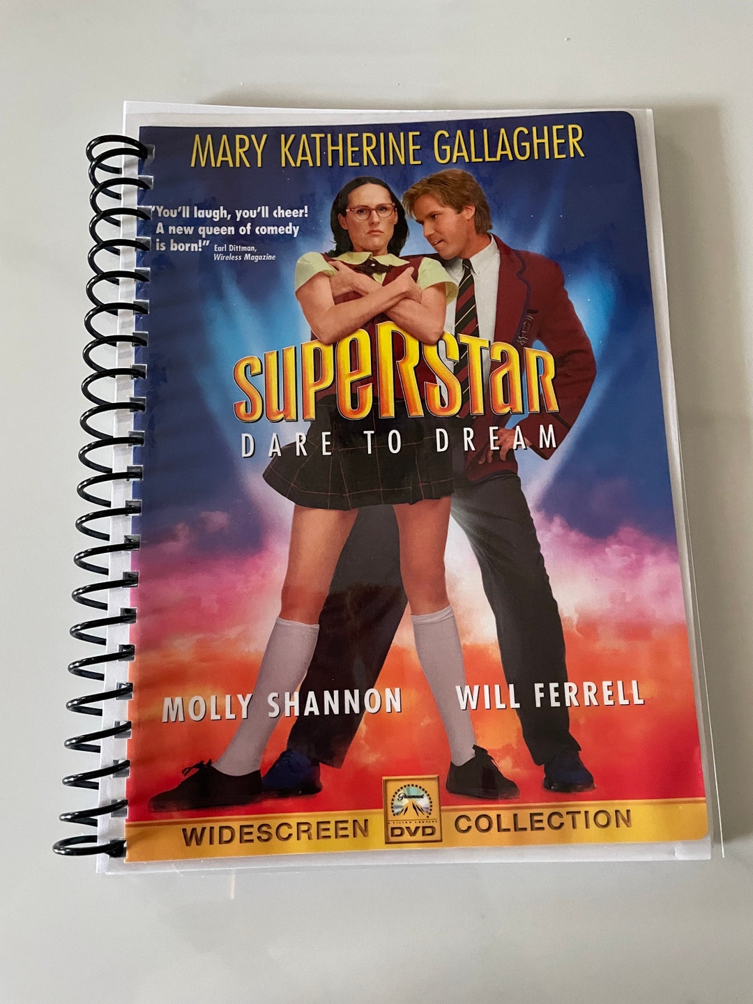Superstar 90s Movie DVD Upcycled Spiral Bound Notebook Notepad Journal ...