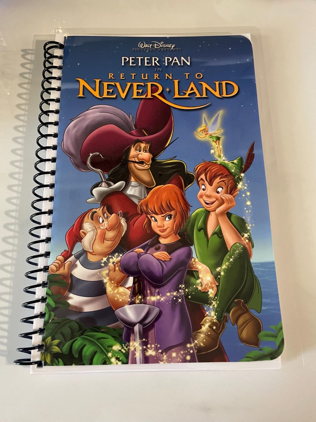 Disney Peter Pan Return to Neverland Movie VHS Video Upcycled Spiral ...