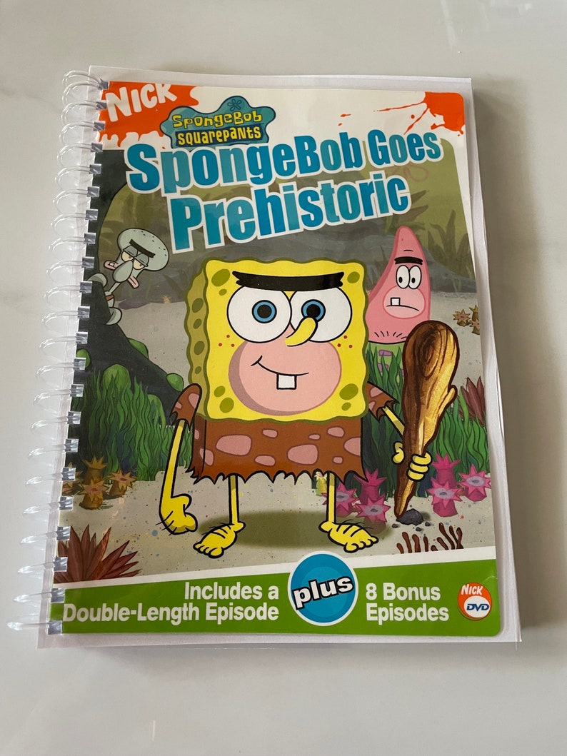Spongebob Squarepants spongebob Goes Prehistoric TV Show DVD Upcycled ...
