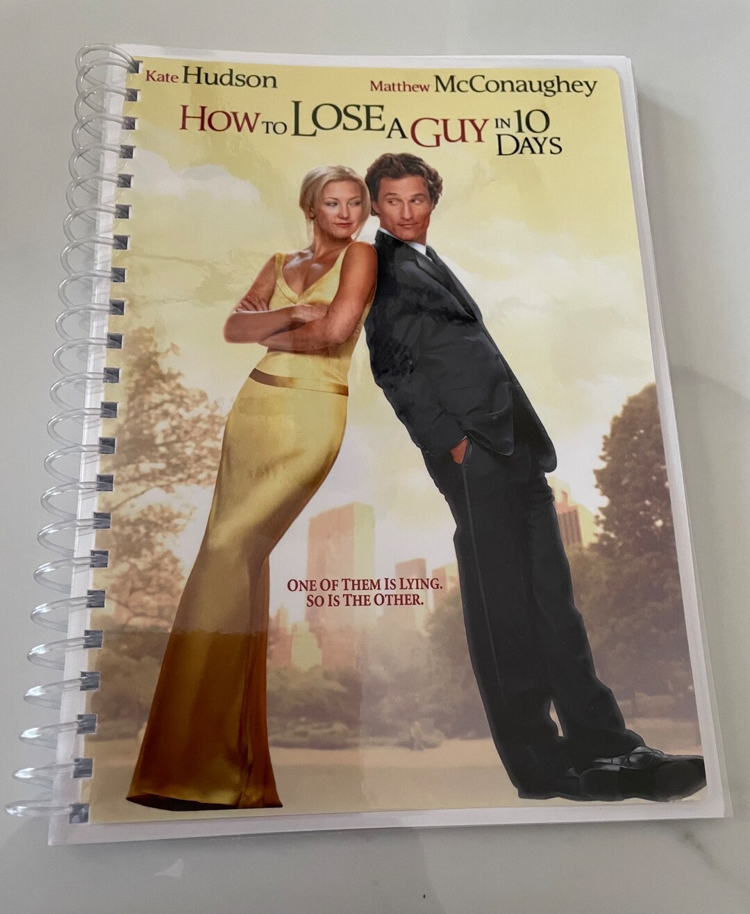 How to Lose a Guy in 10 Days Movie DVD Upcycled Spiral Bound Notebook ...