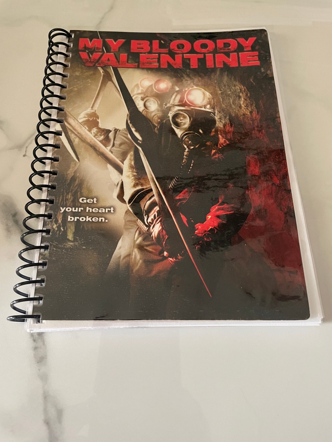 My Bloody Valentine 2009 Movie DVD Upcycled Spiral Bound Notebook ...