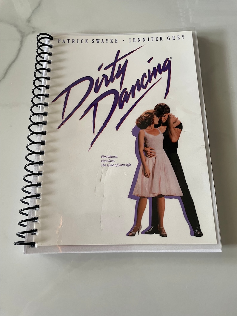 Dirty Dancing Movie DVD Upcycled Spiral Bound Notebook Journal Notepad ...