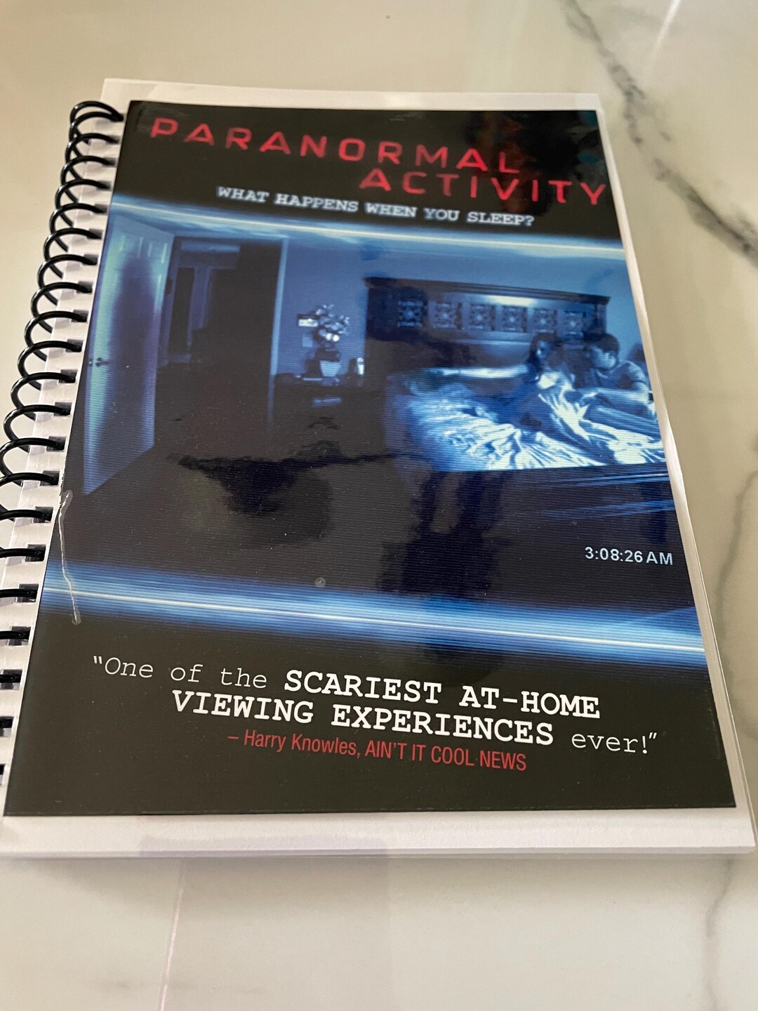 Paranormal Activity Movie DVD Upcycled Spiral Bound Notebook Journal ...