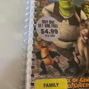 Shrek 2 2004 Movie VHS Upcycled Spiral Bound Notebook Vintage - Etsy