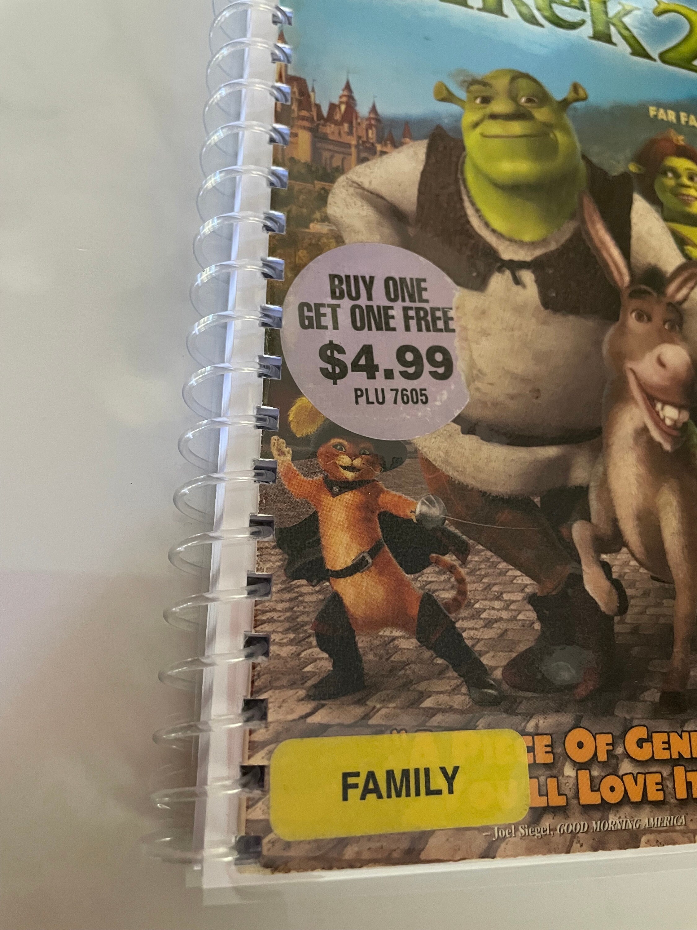 Shrek 2 2004 Movie VHS Upcycled Spiral Bound Notebook Vintage - Etsy
