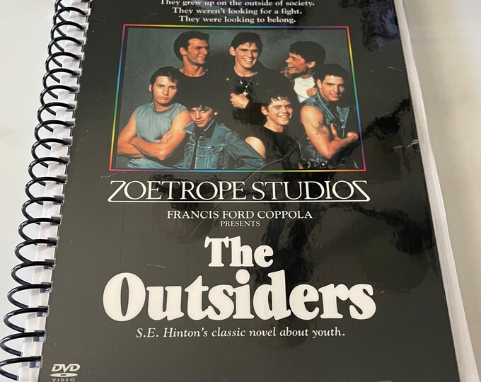 The Outsiders Movie DVD Upcycled Spiral Bound Notebook Journal Vintage ...