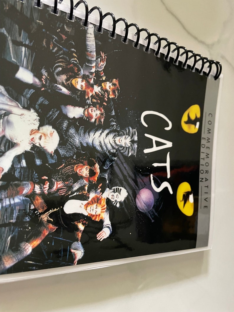 Broadway Musical Cats Movie DVD Upcycled Spiral Bound Notebook Journal ...
