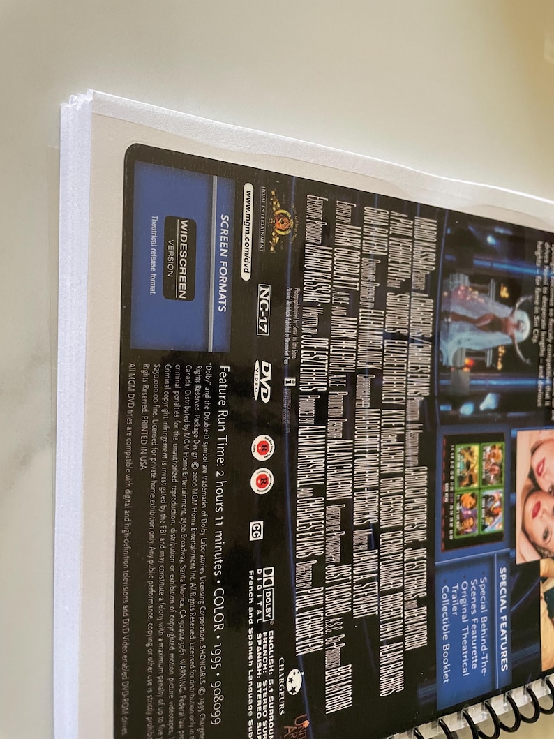 Show Girls Movie DVD Upcycled Spiral Bound Notebook Journal Notepad ...