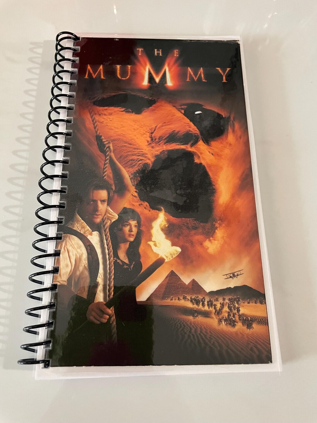 The Mummy Brendan Fraser Rachel Weisz VHS Upcycled Spiral Bound ...