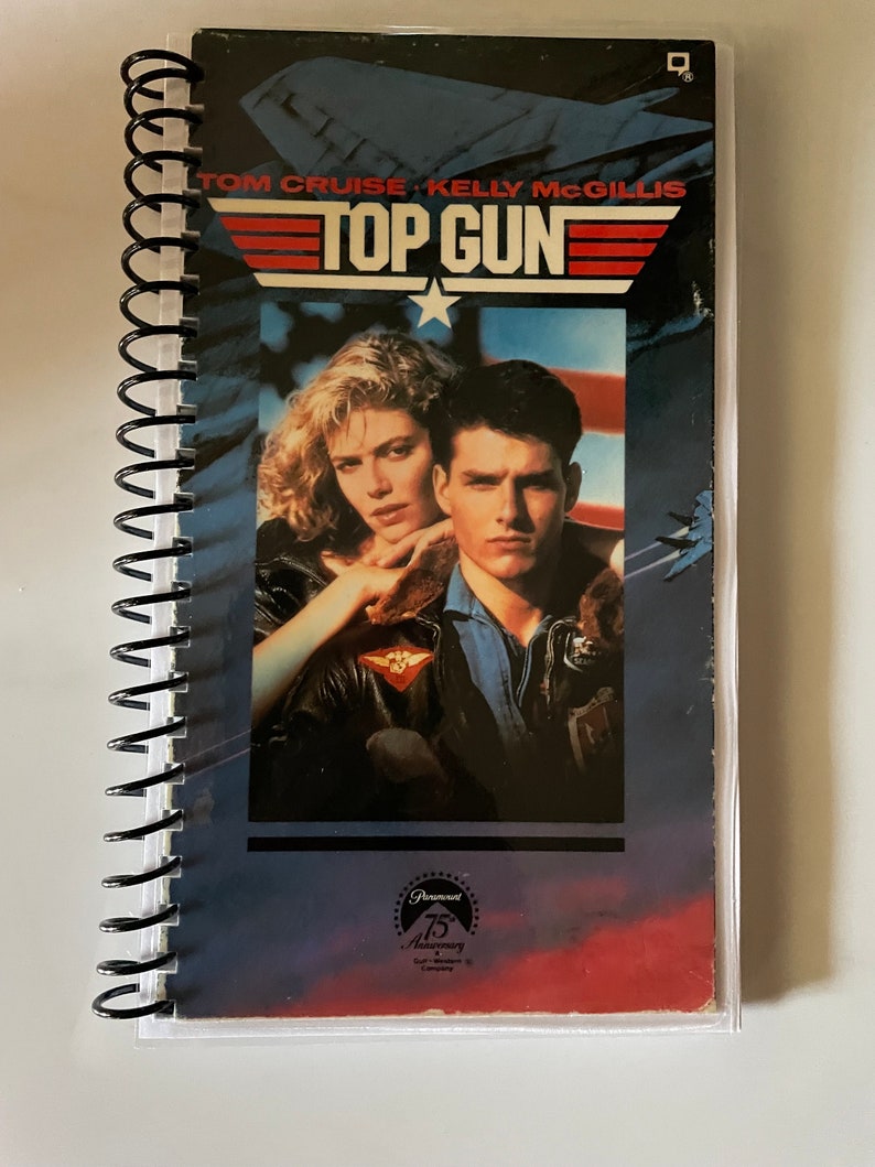 Top Gun 80s Movie VHS Upcycled Spiral Bound Notebook Vintage - Etsy