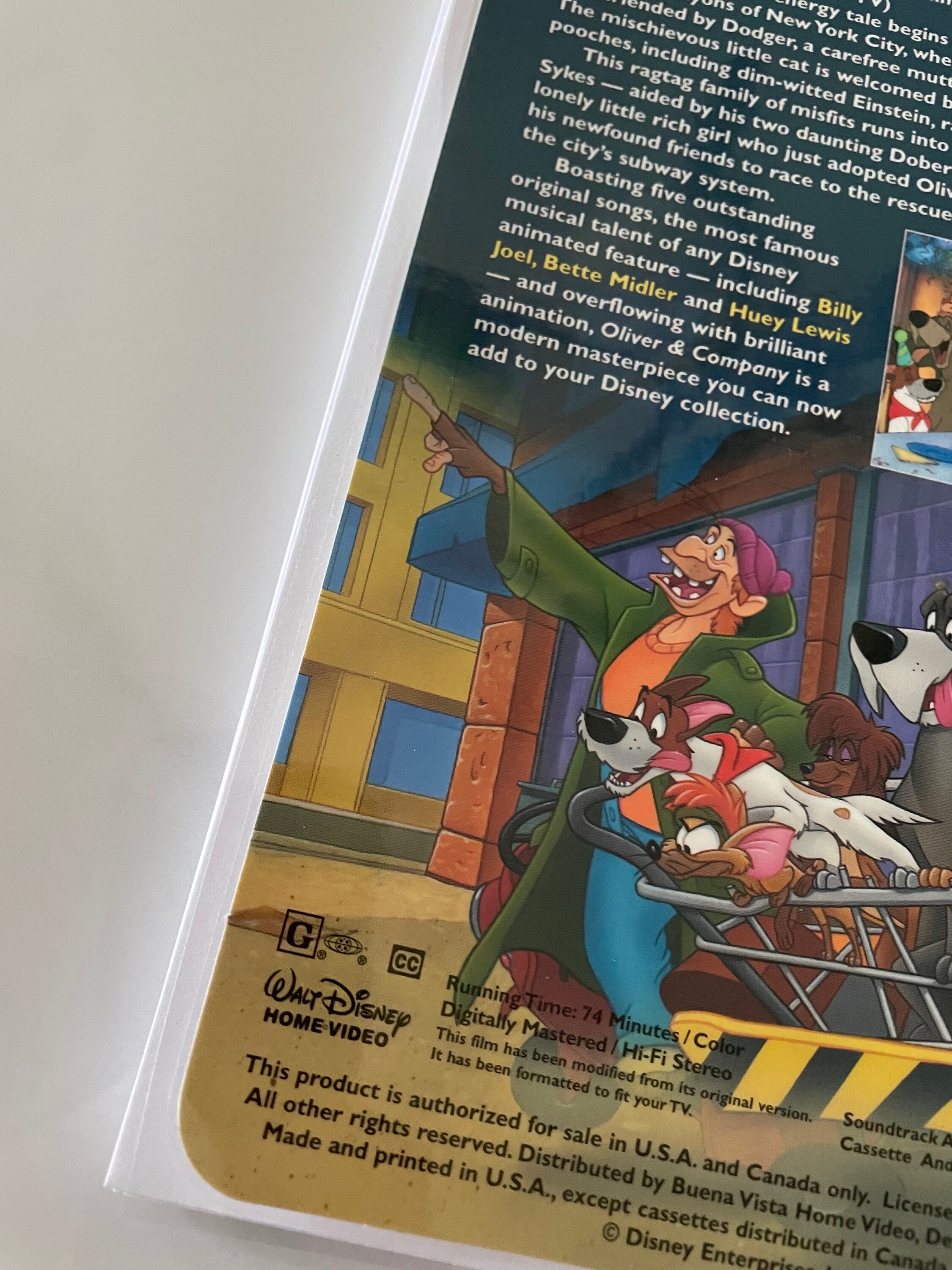 Walt Disney Oliver and Company Movie VHS Upcycled Spiral Bound Notebook ...
