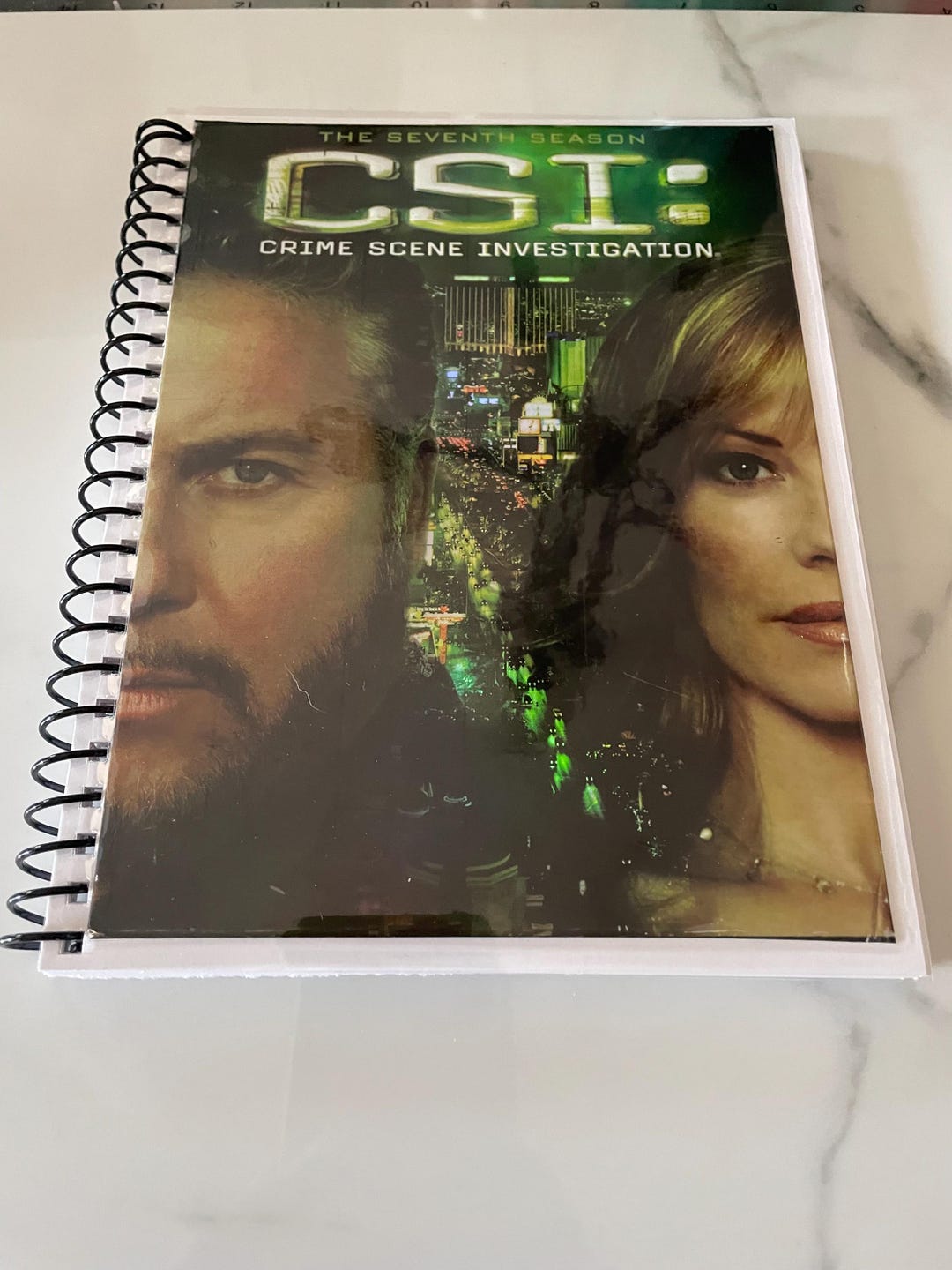 CSI: Crime Scene Investigation Season 7 DVD Upcycled Spiral Bound ...