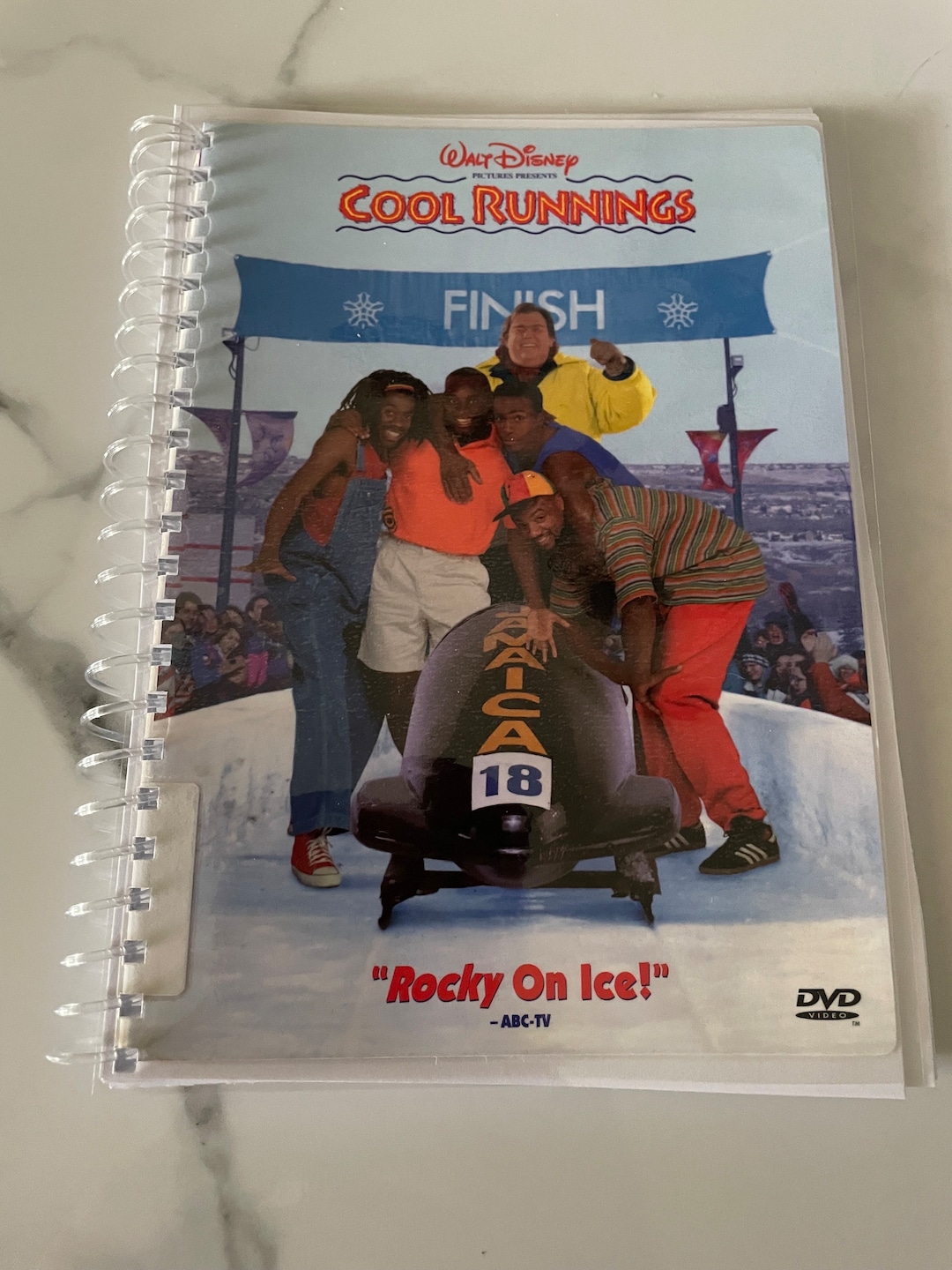 Walt Disney Cool Runnings Movie DVD Upcycled Spiral Bound Notebook ...