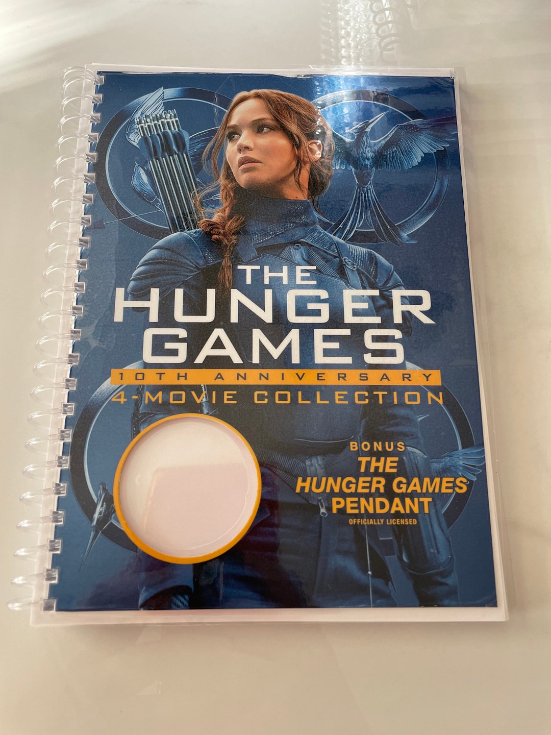 Hunger Games Movie Collection DVD Upcycled Spiral Bound Notebook ...
