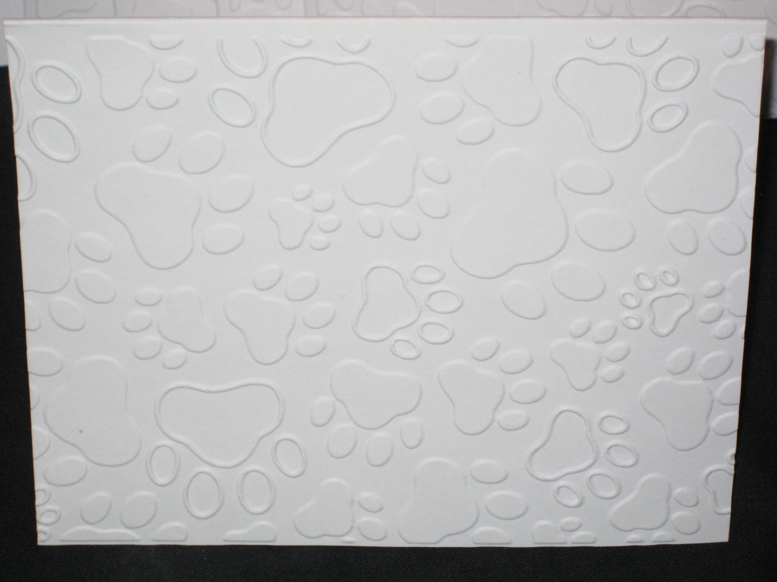 Embossed Paw Print Note Cards - Etsy