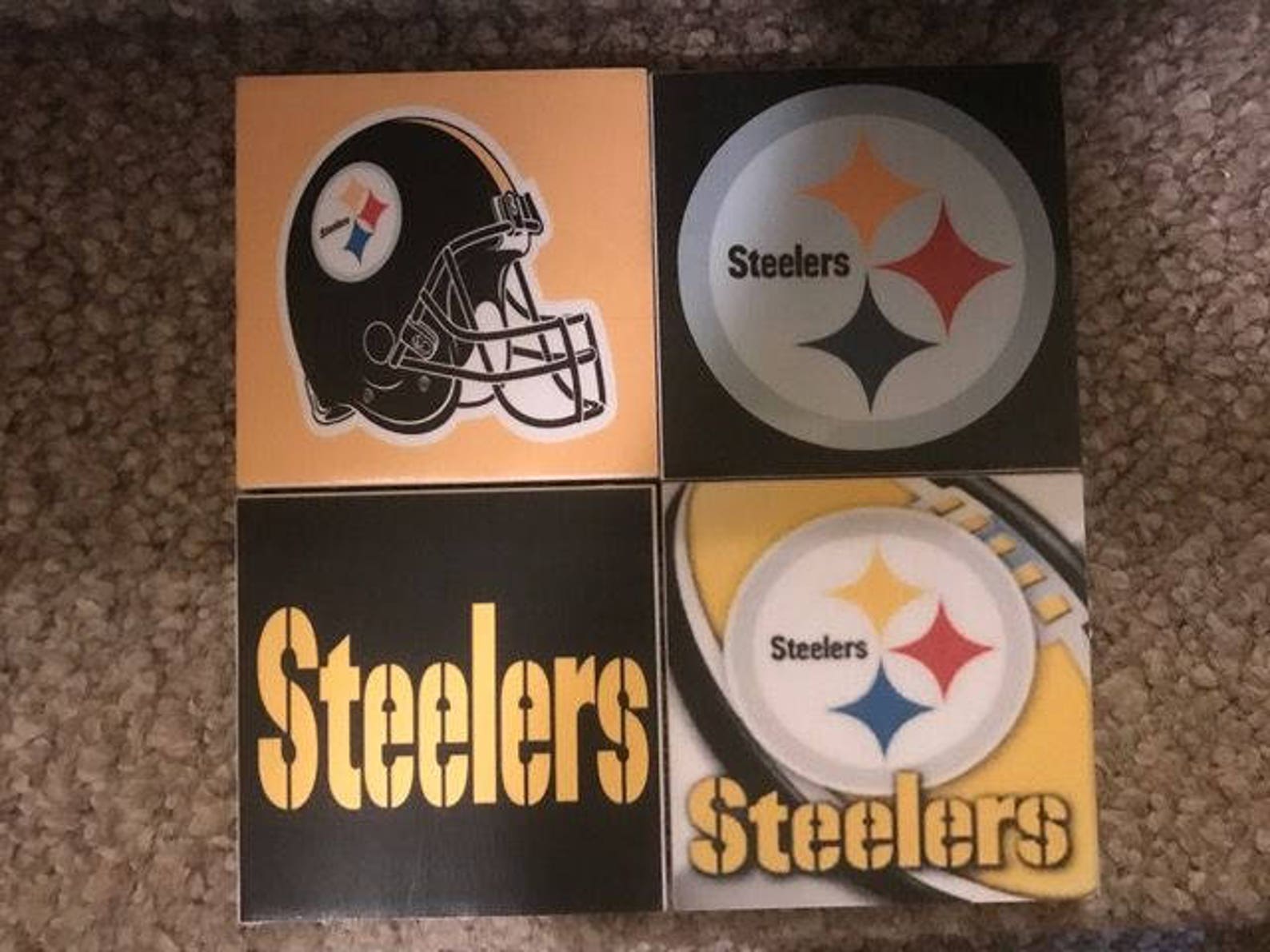 Pittsburgh Steelers Themed Coasters - Etsy