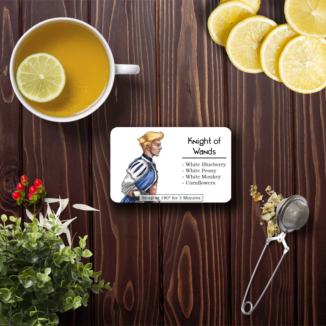 Blueberry White Tea | Retroarcade Knight of Wands Blend | Peony ...