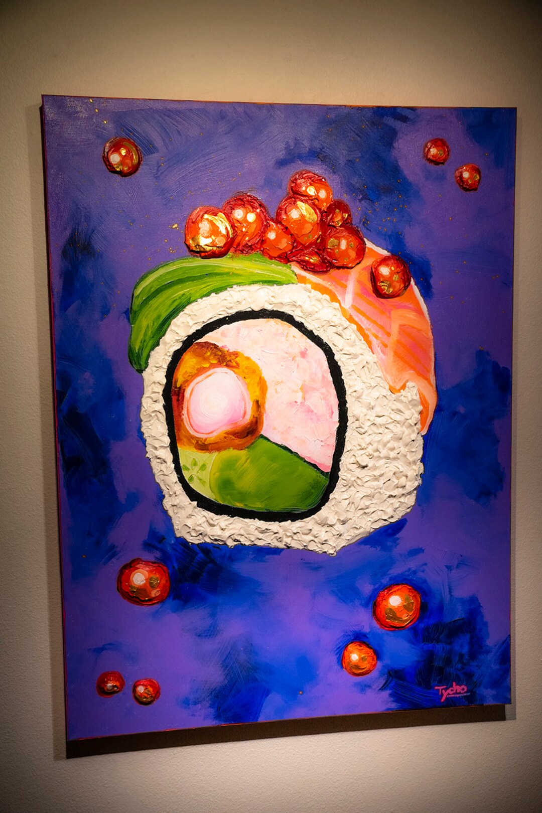 Sushi Painting #9 Japanese Food Inspired Acrylic Painting - Etsy