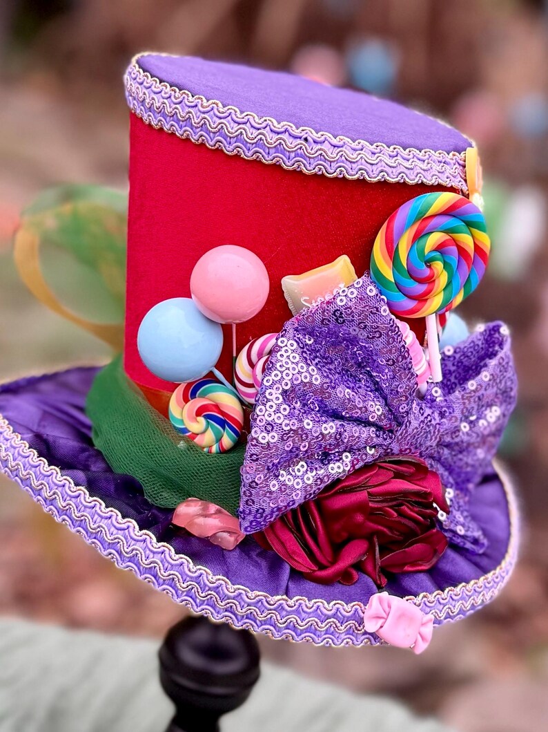 Willy Wonka Inspired Top Hat Centerpiece + Candlestick (6-12” Tall ...