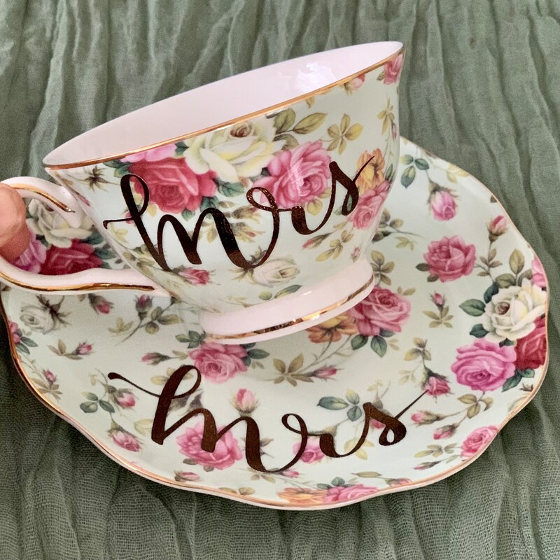Floral Tea Cup - Etsy