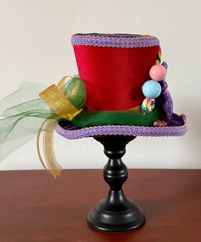 Willy Wonka Inspired Top Hat Centerpiece + Candlestick (6-12” Tall ...