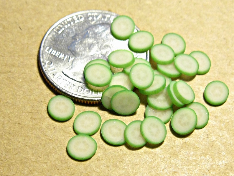 Cucumber Slices 30pcs - Etsy