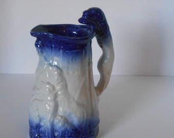 Flow blue pitcher | Etsy