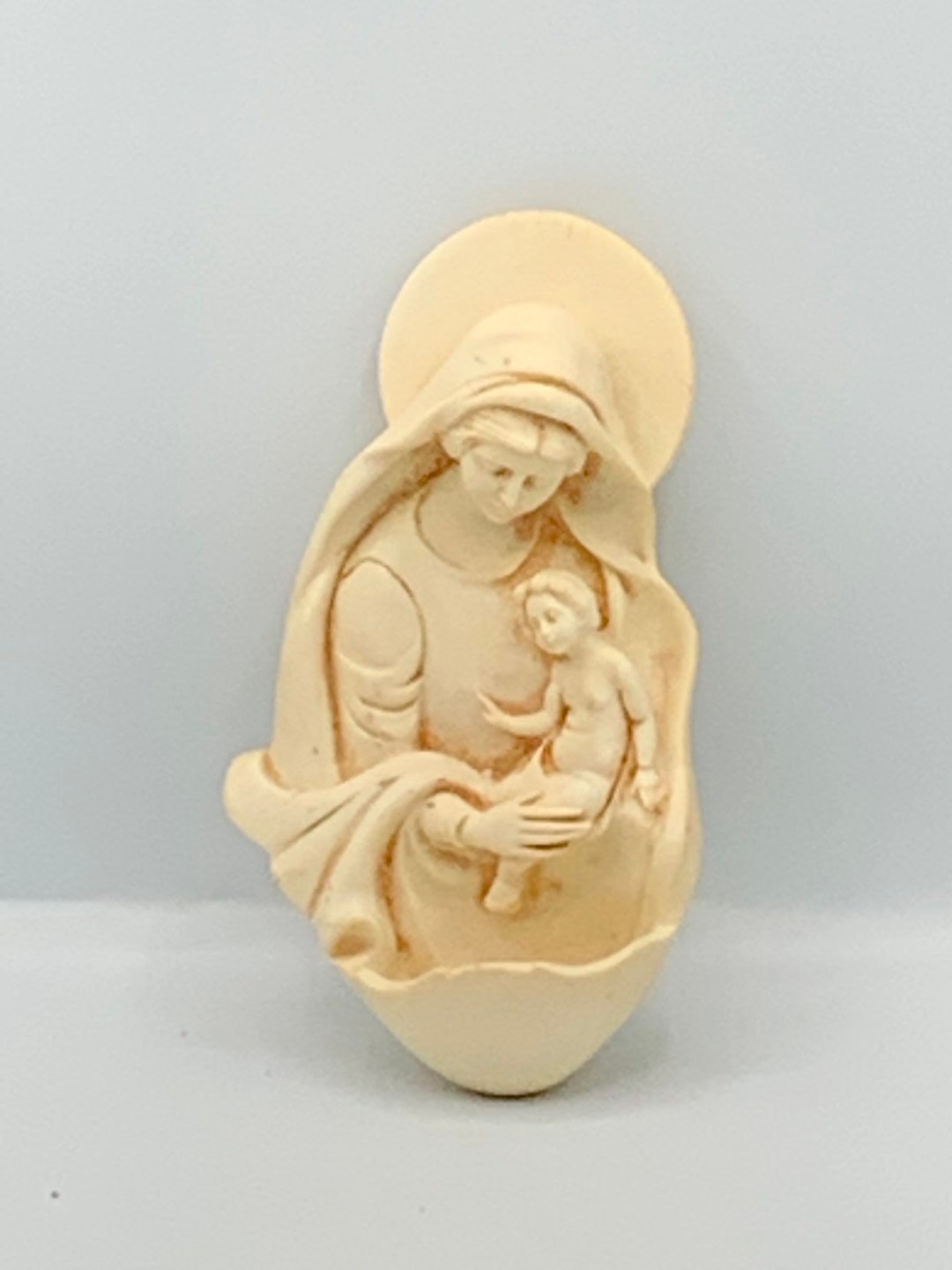 Holy Water Fountain Vintage Religious Wall Hanging Mary and - Etsy